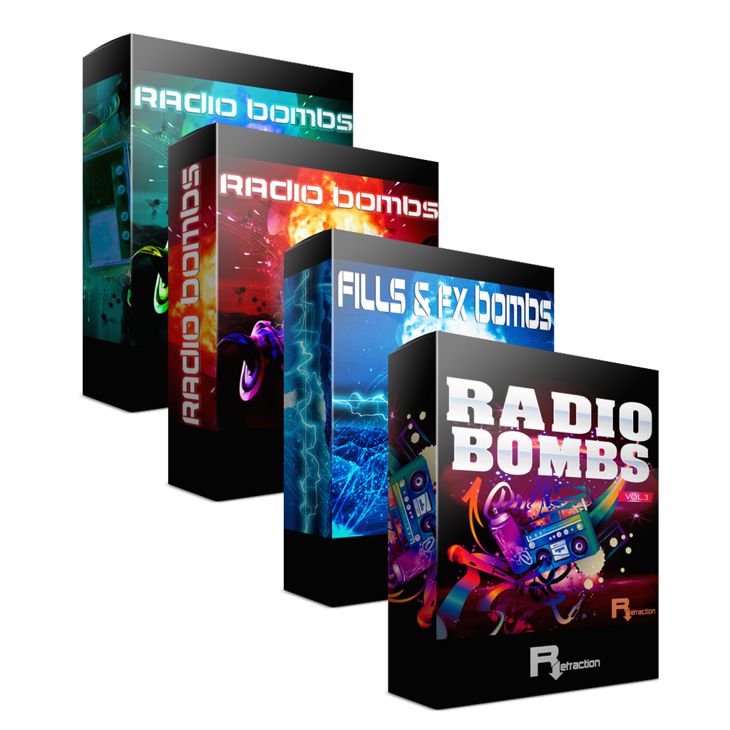 Radio Bombs 1, 2, 3 & Fills & Fx Bombs – Refraction Producers